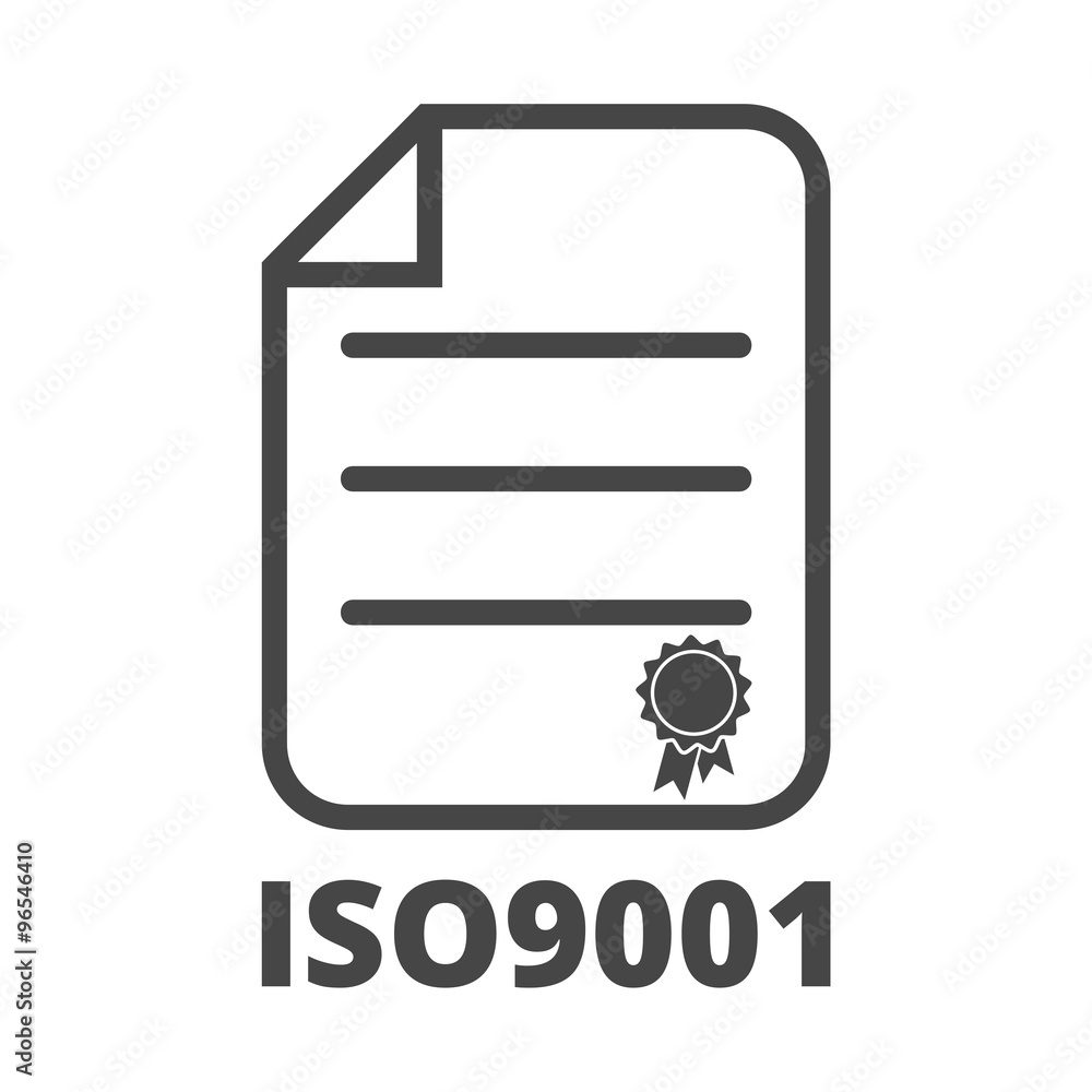 Iso 9001 icon Stock Vector | Adobe Stock