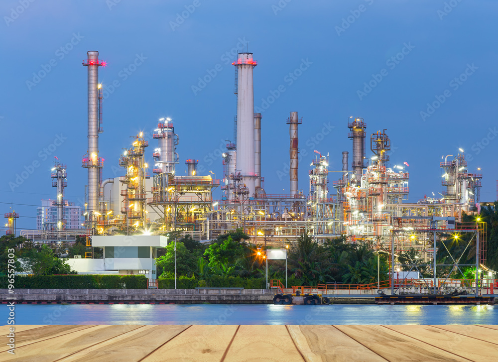 Oil gas refinery plant. May called petroleum, production or ...