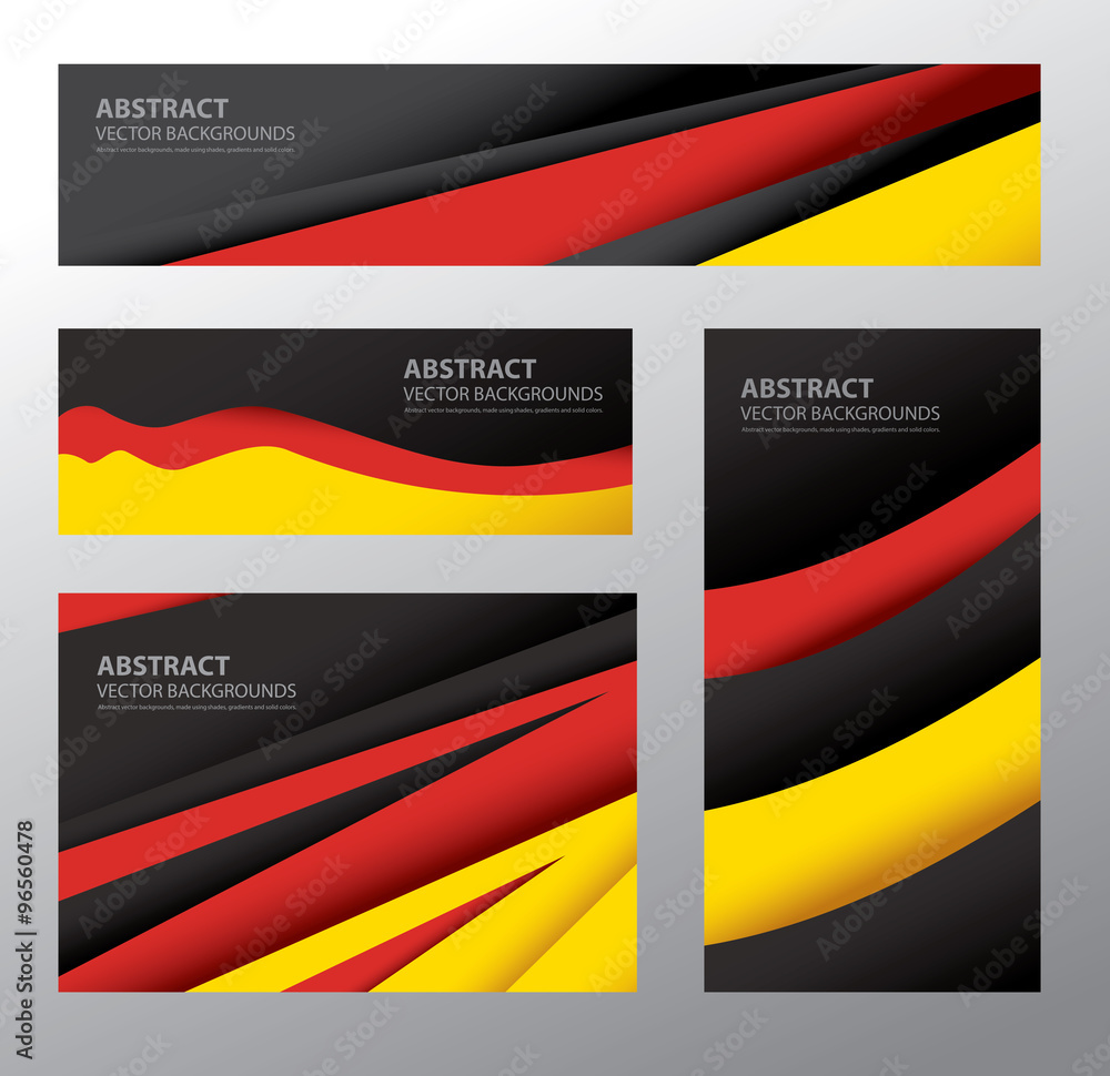 Abstract Germany Flag, German Colors (Vector Art) Stock Vector | Adobe ...