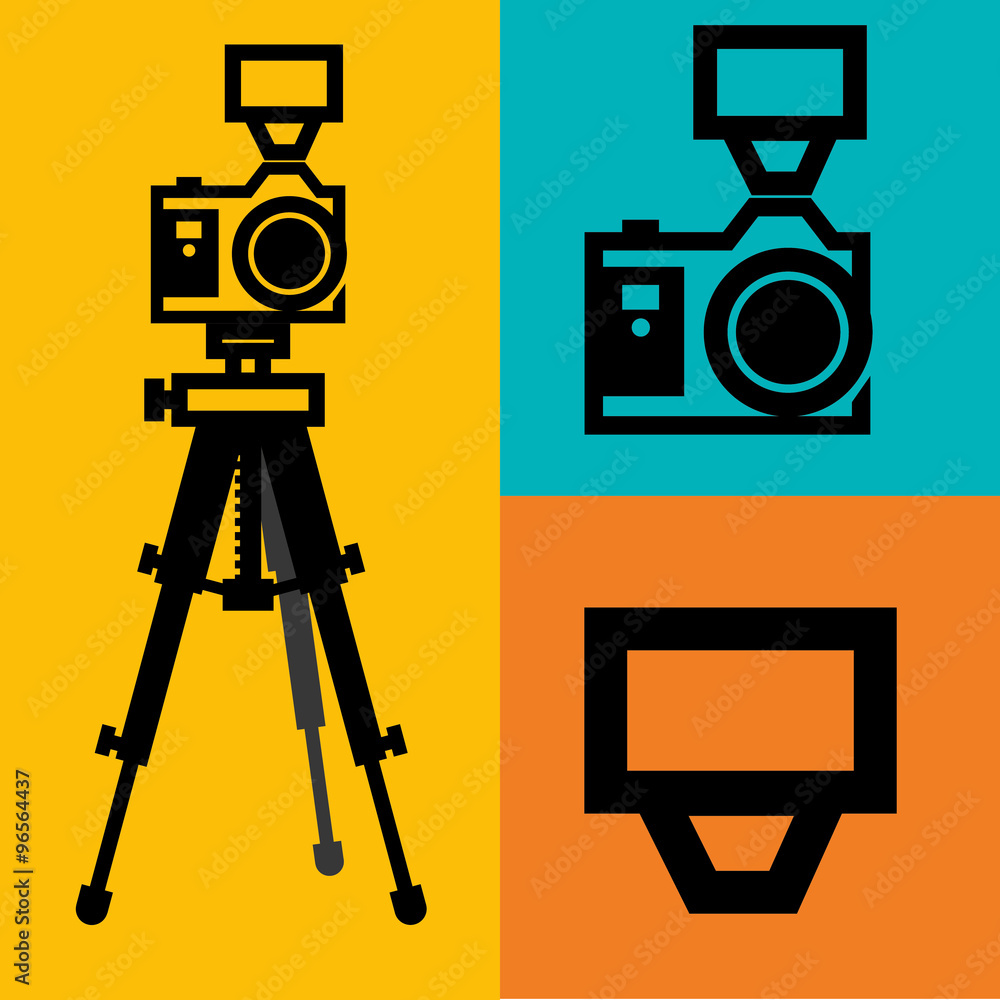 Camera equipment design Stock Vector | Adobe Stock