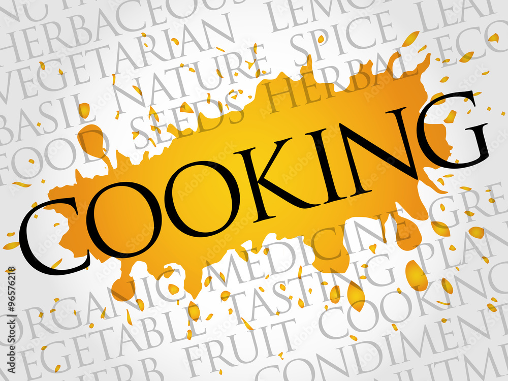 Cooking word cloud concept Stock Vector | Adobe Stock