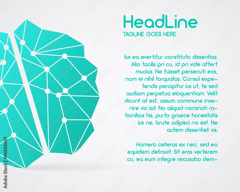 Brainstorm, brain, creation and idea poster template and elements ...