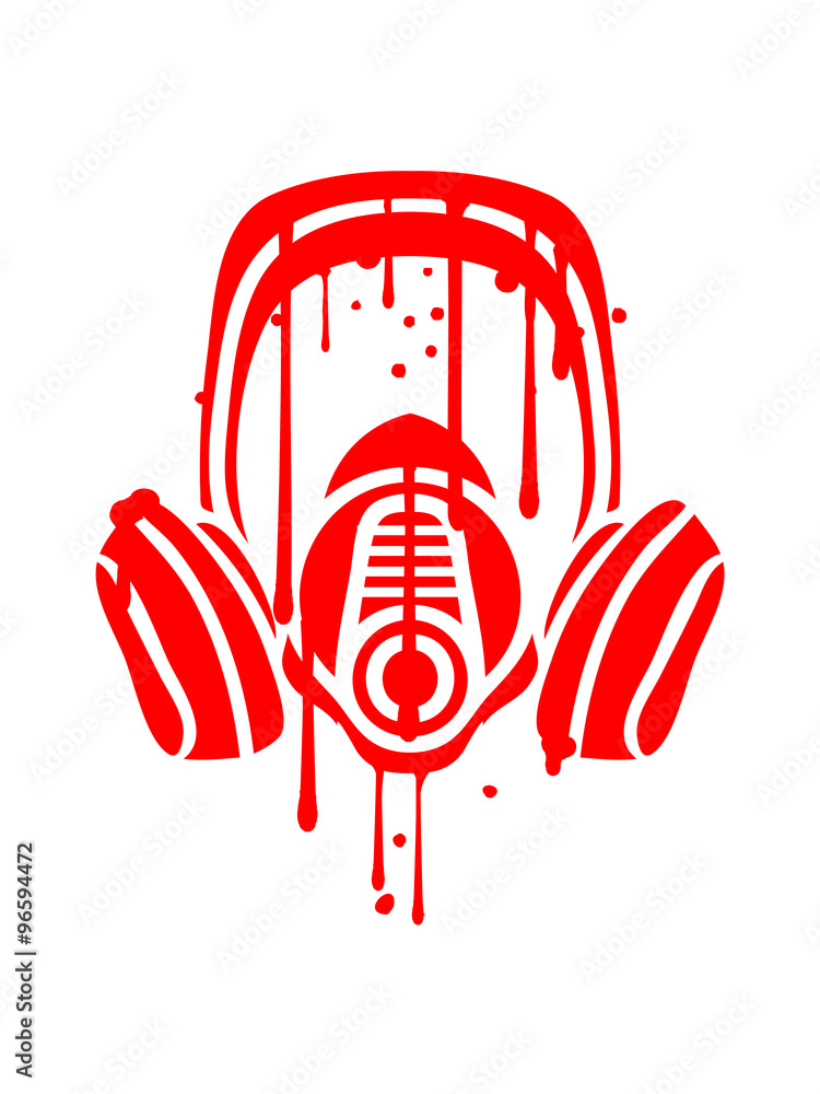 biohazard logo sign symbol toxic virus biological chemical gas mask ...