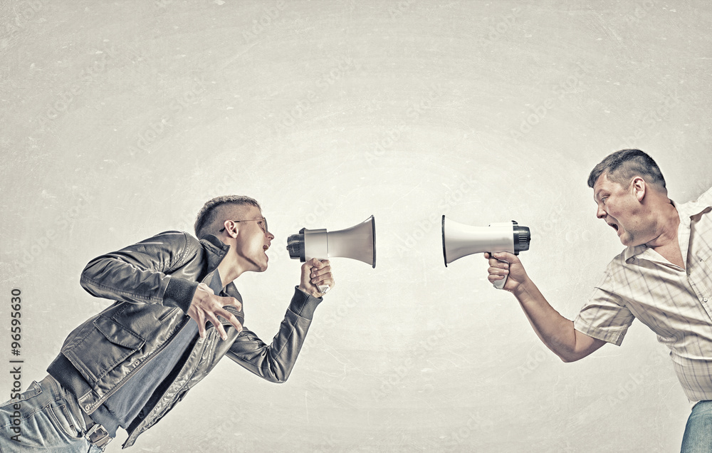 Problem of generation conflict Stock Photo | Adobe Stock