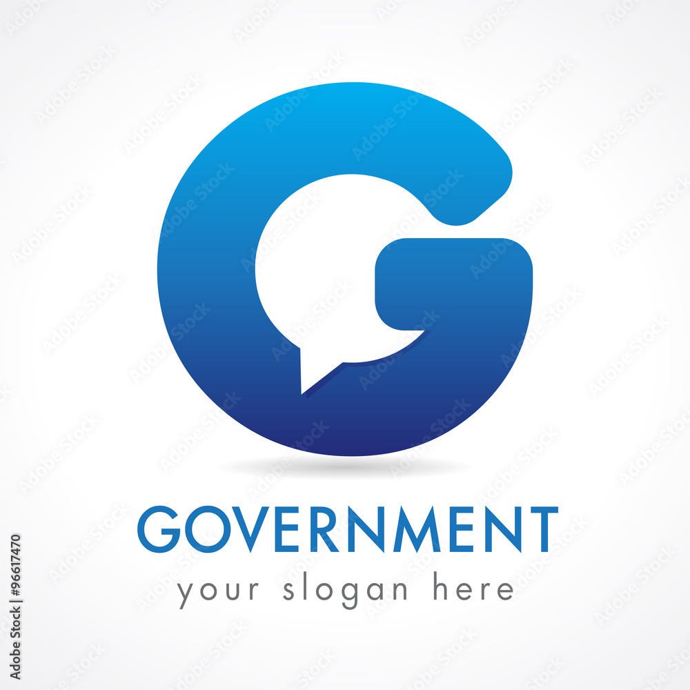 E Government G logo.Letter G logo icon design template elements with a ...