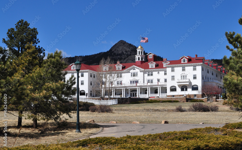 Historic Stanley Hotel in Estes Park, CO. is a popular tourist ...