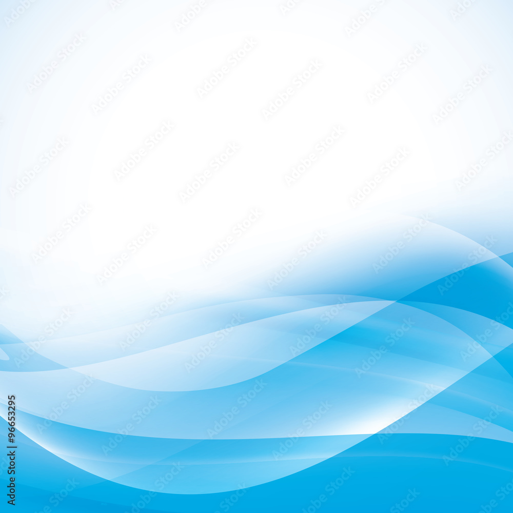 light blue abstract background with transparent folding waves. v Stock ...