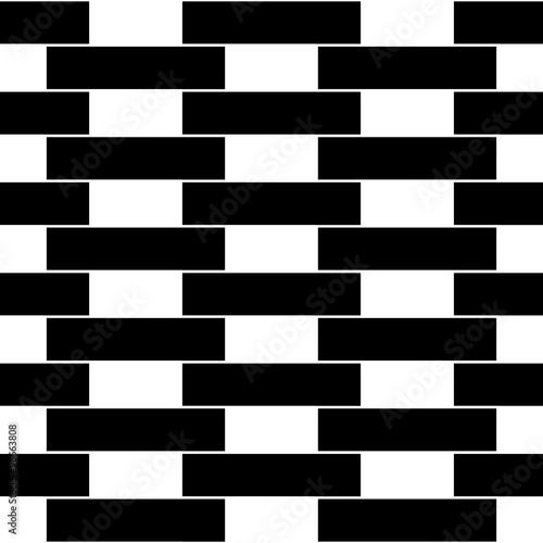 Wektor nowoczesne bezszwowe geometria wzór ceglany mur, czarno-białe ... Wektor nowoczesne bezszwowe geometria wzór ceglany mur, czarno-białe ...