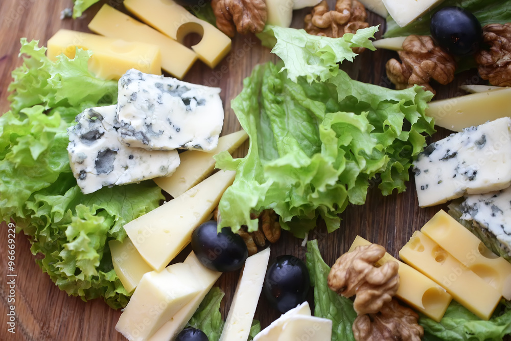 Various types of gourmet cheese Stock Photo | Adobe Stock