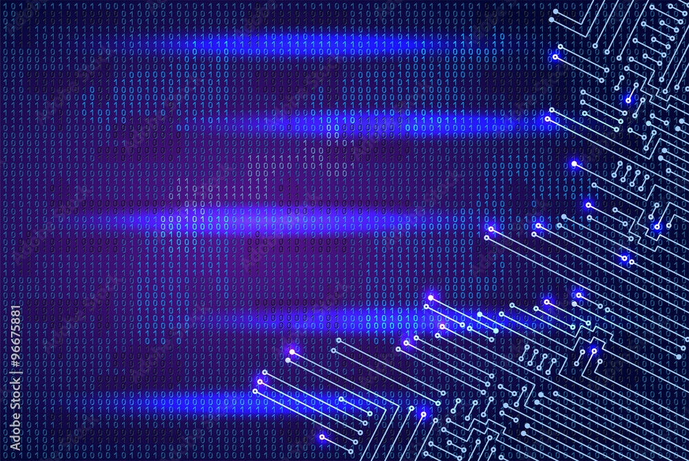 Drawing modern electronic circuit Stock Vector | Adobe Stock