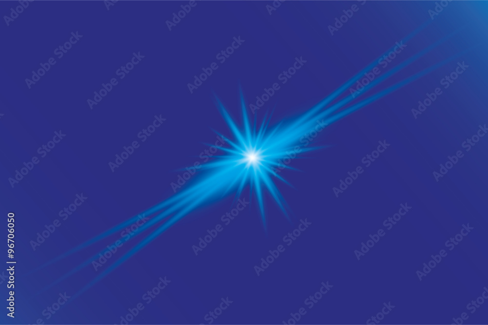 Abstract lens flare lights on transparent background vector ...