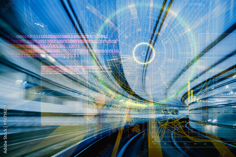 cyber laser target on a speed concept Stock-Foto | Adobe Stock