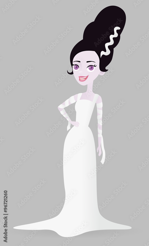 Bride of Frankenstein Stock Vector | Adobe Stock