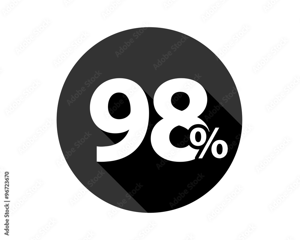 98 percent discount sale black friday Stock Vector | Adobe Stock
