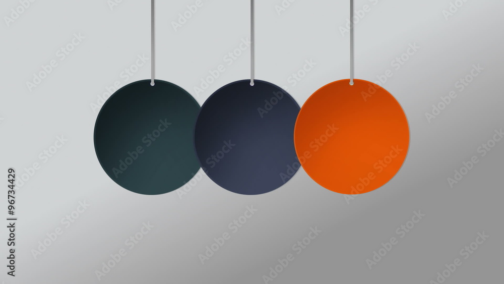 Falling three circle animation, presentation animation templete ...