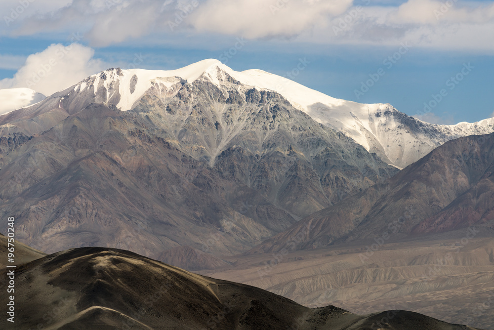 Landscape around Muztagh Ata and Karakuli Lake, Pamir Mountains, Kasgar ...