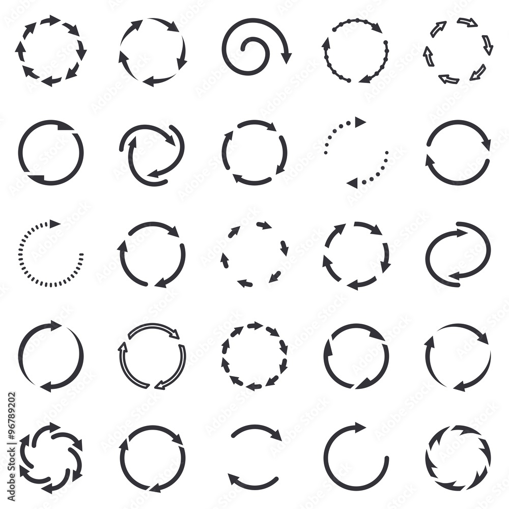 Circle arrows Stock Vector | Adobe Stock