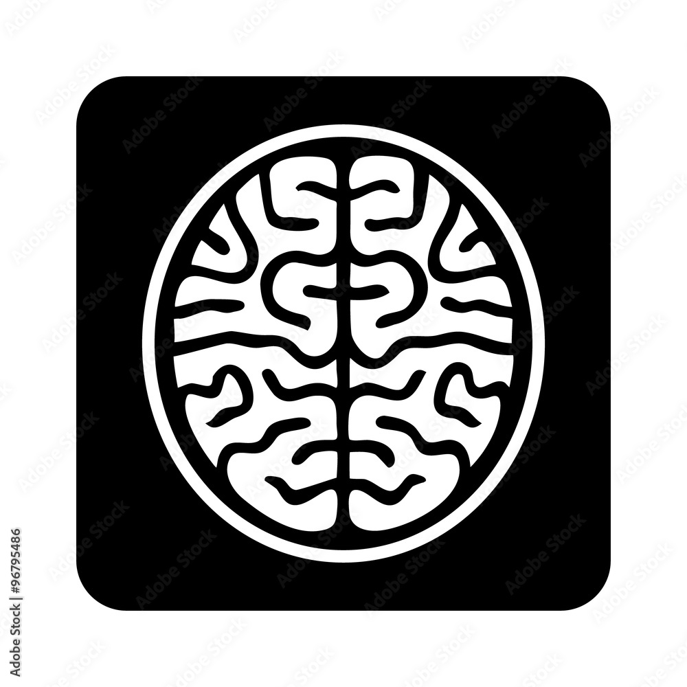 Vetor de MRI brain ct scan flat icon for medical apps and websites do ...