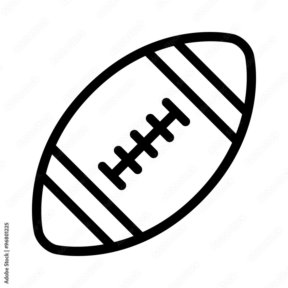 American gridiron football line art icon for apps and websites Stock ...