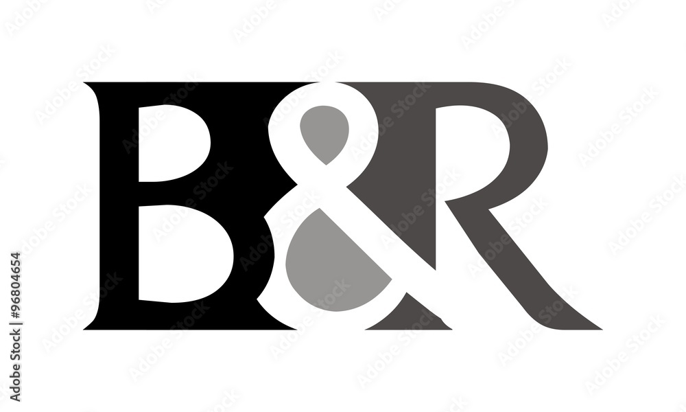 Letter B&R Logo Stock-Vektorgrafik | Adobe Stock