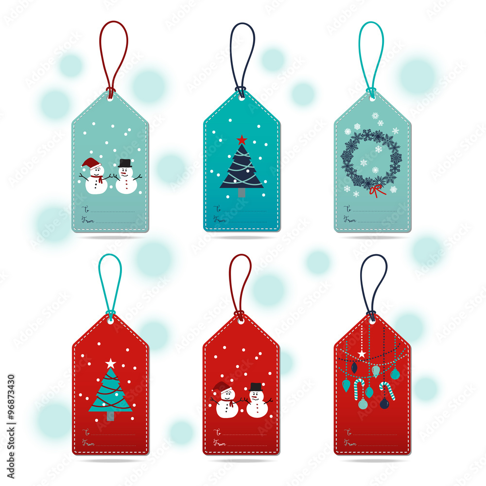 Christmas Gift Tag Clipart