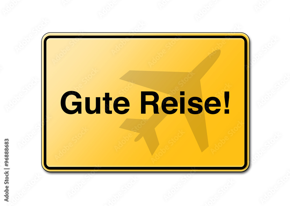 Gute Reise Schild Stock-Illustration | Adobe Stock