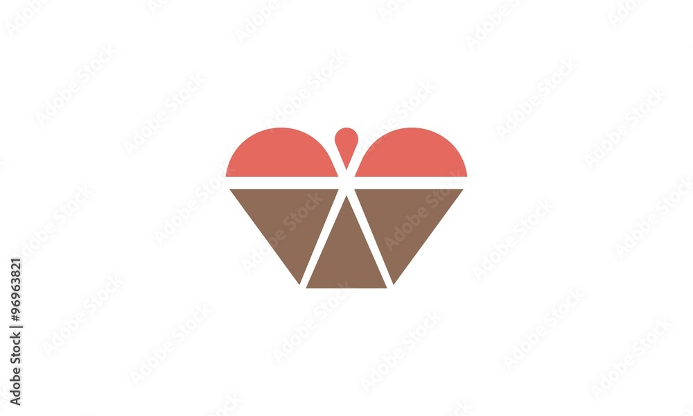Ice Cream Diamond Logo Stock Vector | Adobe Stock