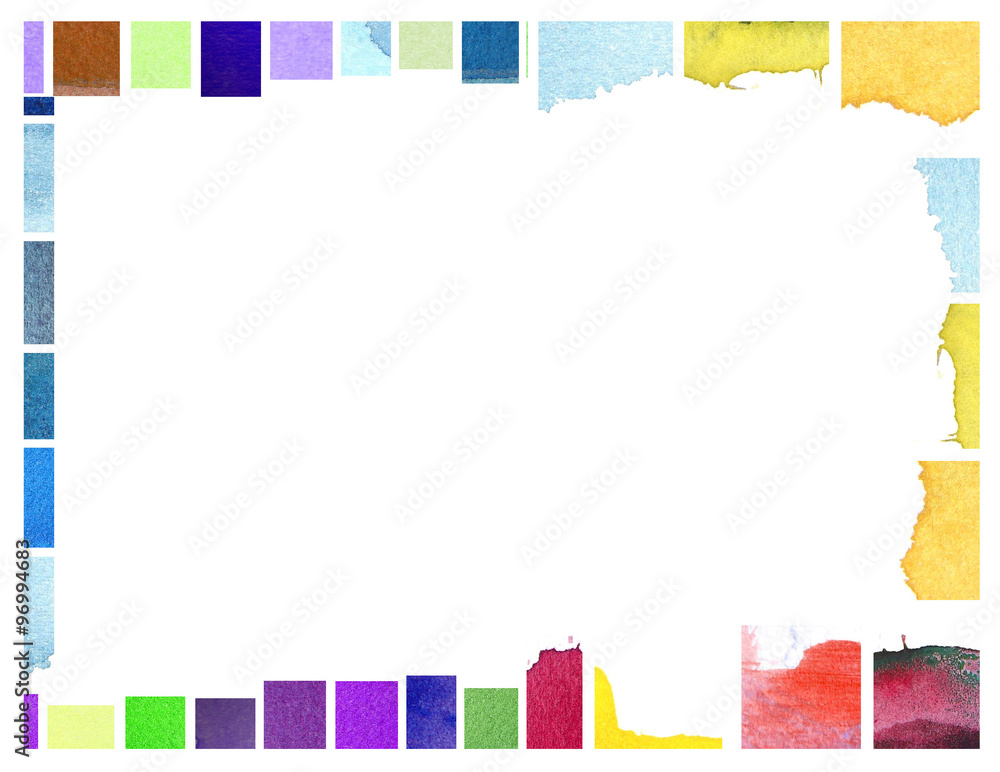 abstract watercolor border background design Stock Photo | Adobe Stock
