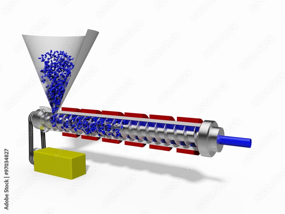 Extruder im Schnitt Stock-Illustration | Adobe Stock