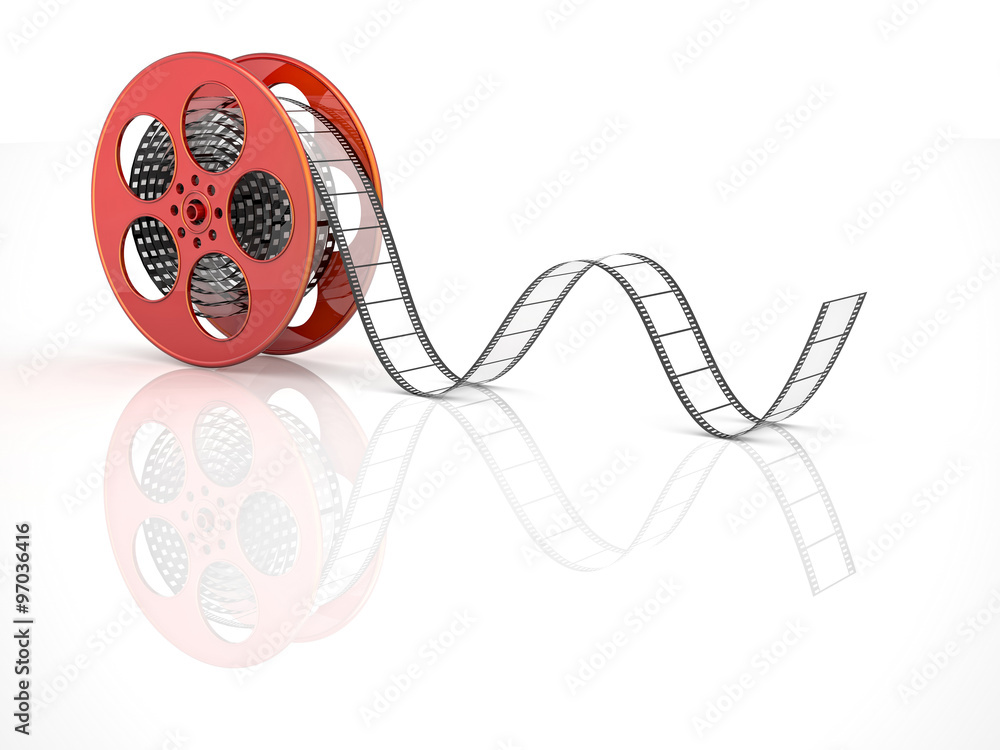 cinema film roll Stock Illustration | Adobe Stock