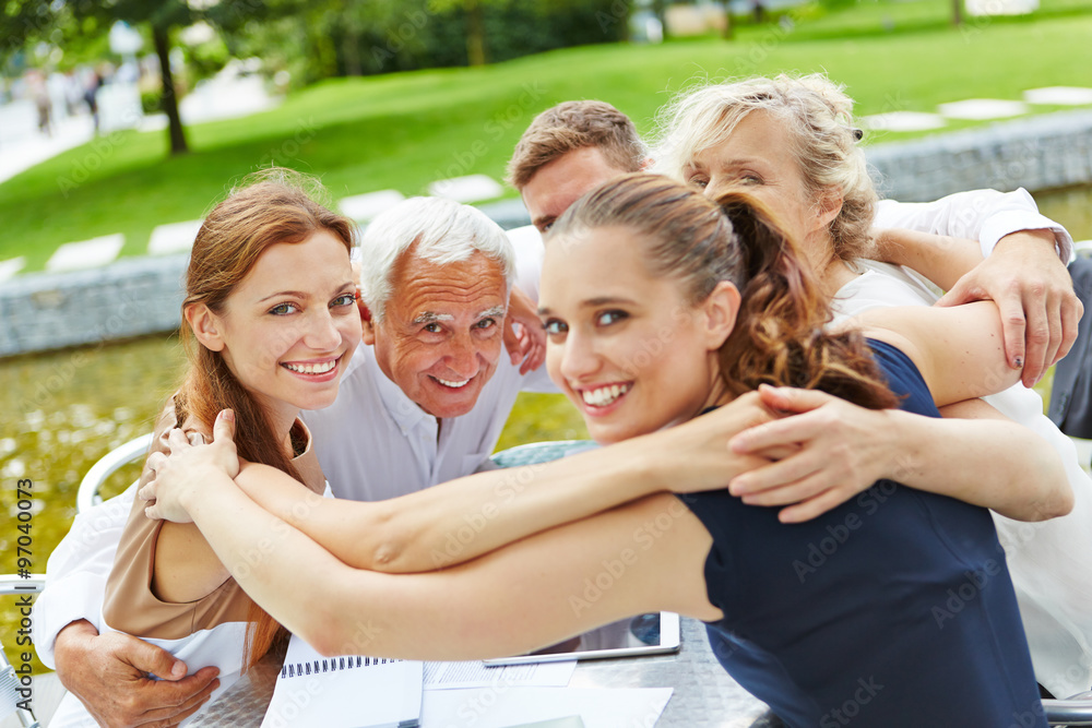 Motivation in a business team Stock Photo | Adobe Stock