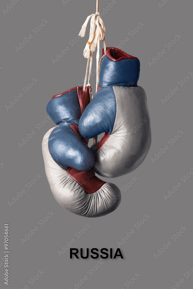 Boxing Gloves in the Color of Russia Stock 写真 | Adobe Stock