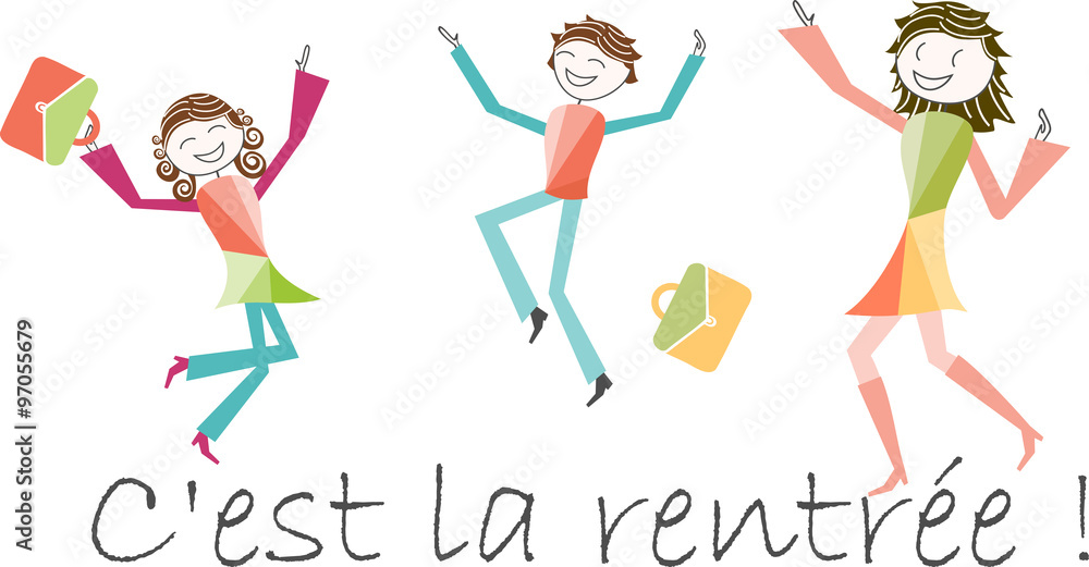 C'est la rentrée Stock-Vektorgrafik | Adobe Stock