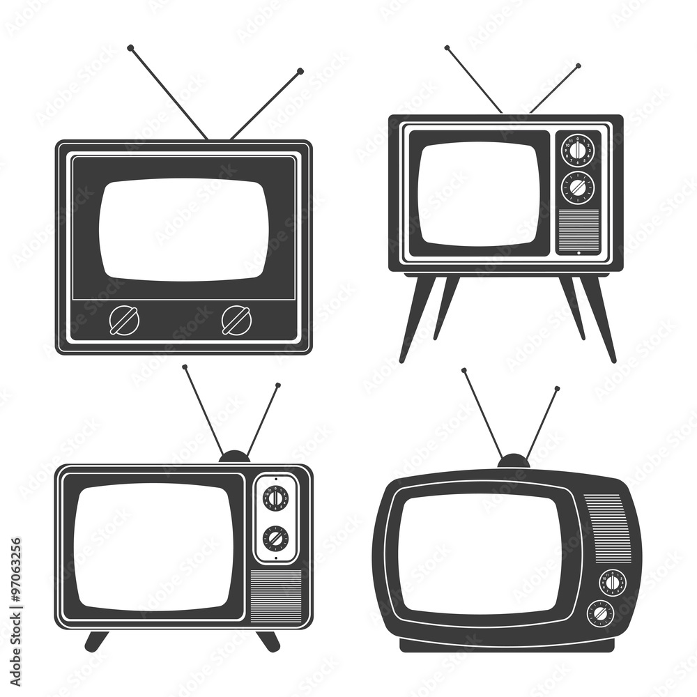 Retro television design Stock Vector | Adobe Stock