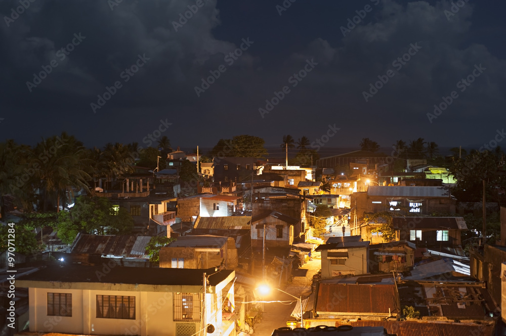 Slums in the night, Philippines Stock Photo | Adobe Stock