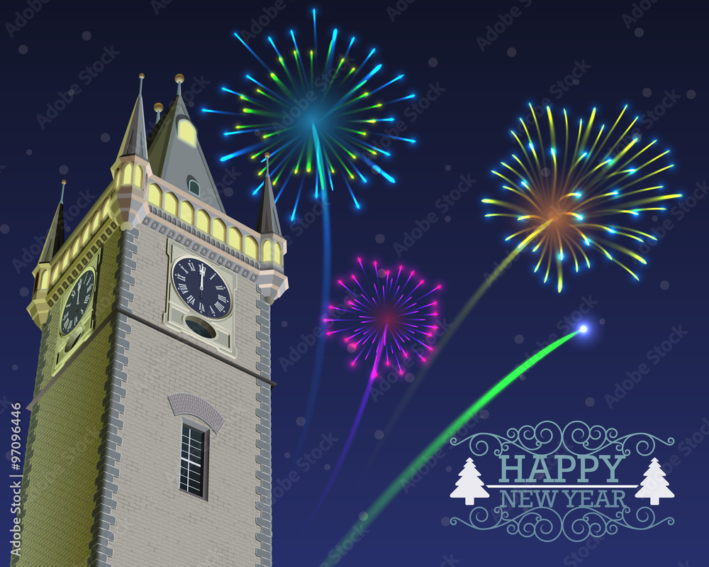 Midnight Clock Tower