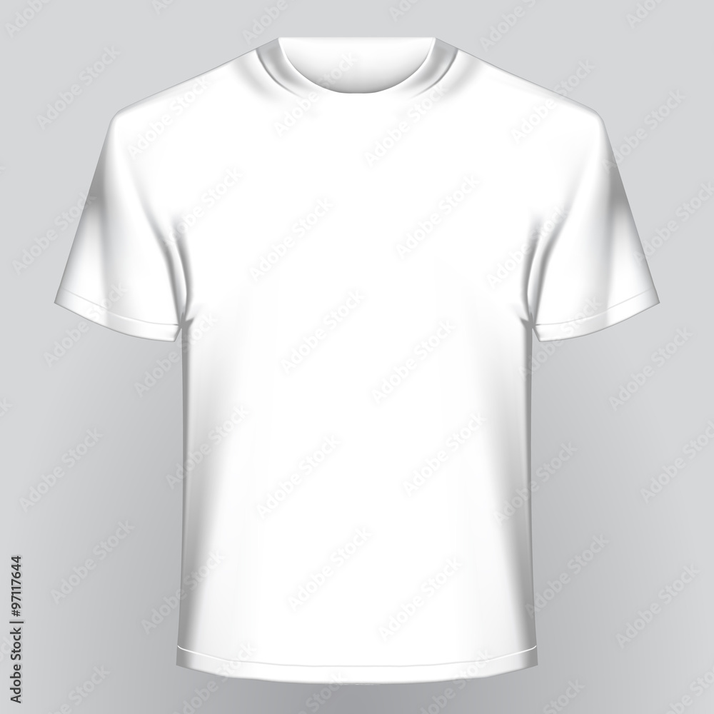 White empty t-shirt Stock Vector | Adobe Stock