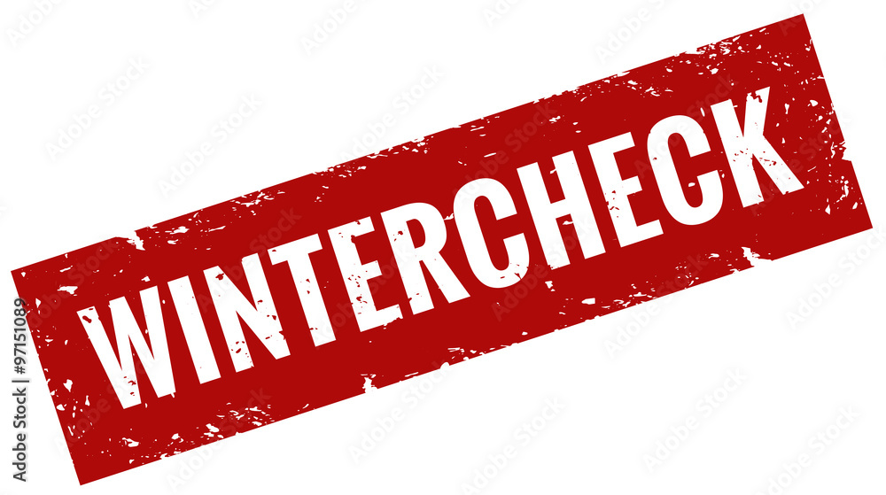 Wintercheck stempel rot Stock-Vektorgrafik | Adobe Stock