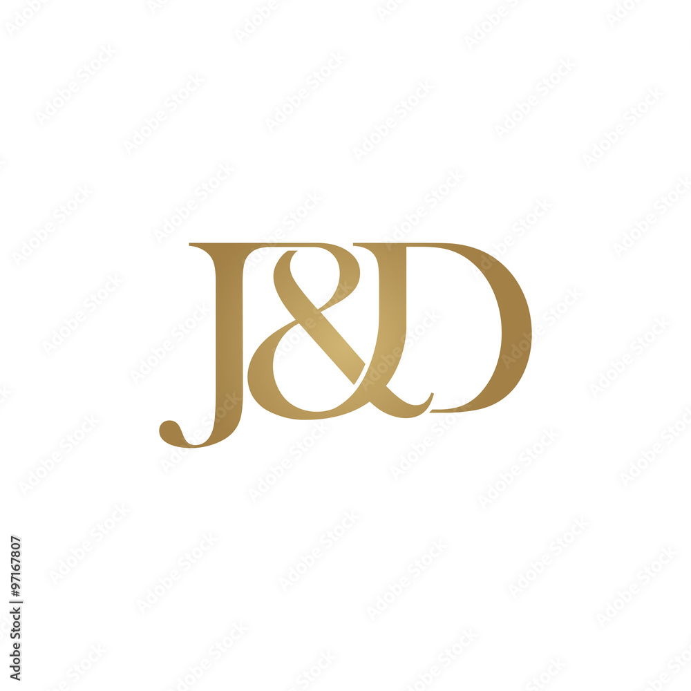 J&D Initial logo. Ampersand monogram logo Stock Vector | Adobe Stock