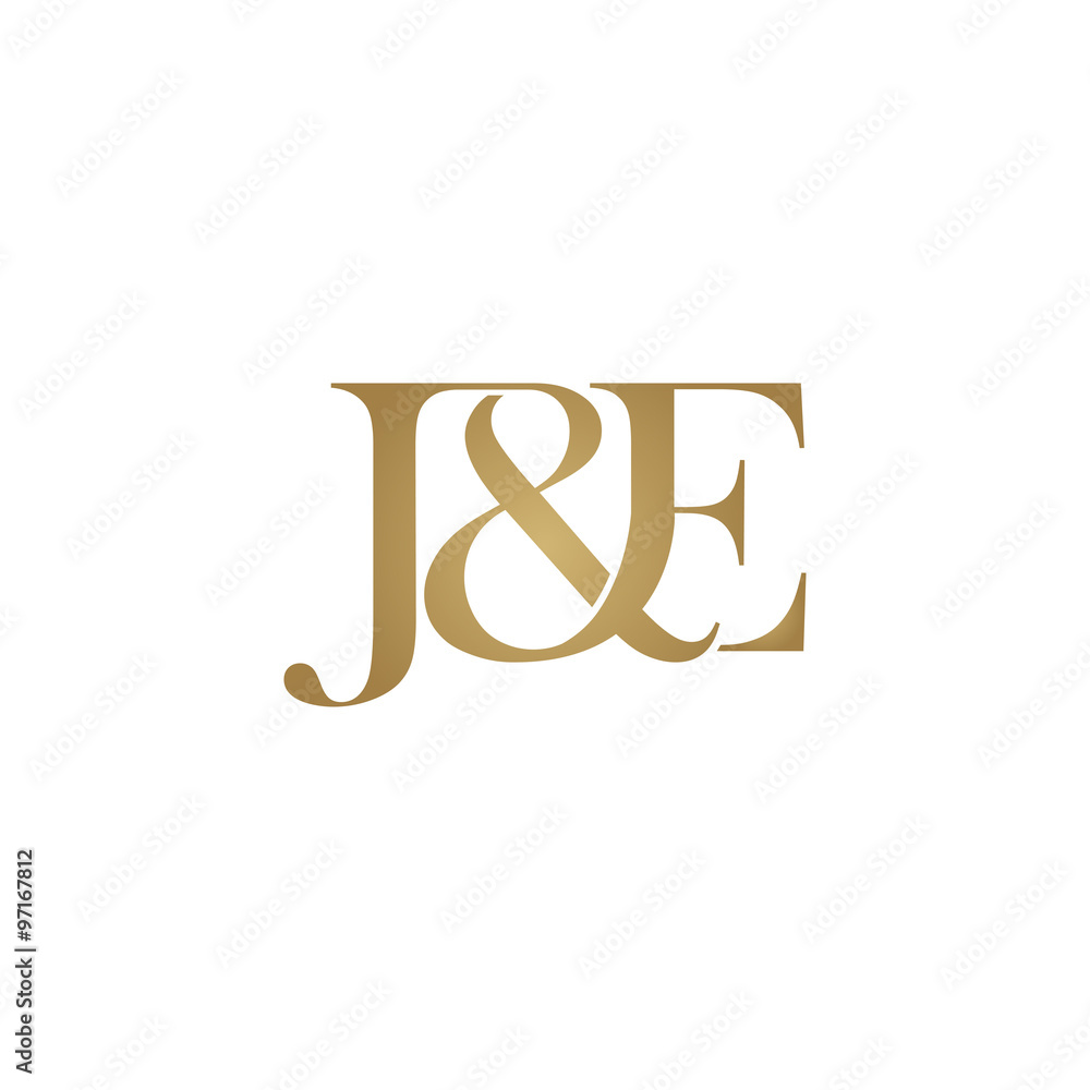 J&E Initial logo. Ampersand monogram logo Stock Vector | Adobe Stock