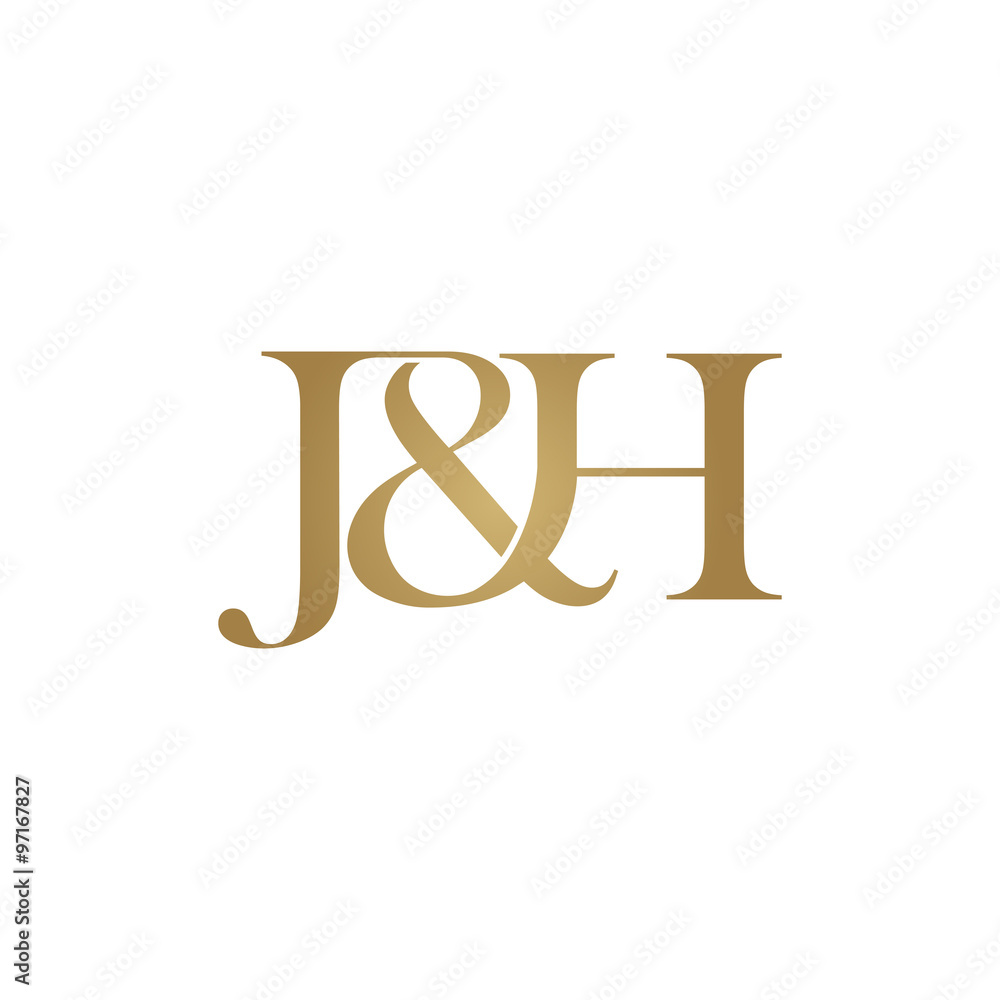 J&H Initial logo. Ampersand monogram logo Stock Vector | Adobe Stock