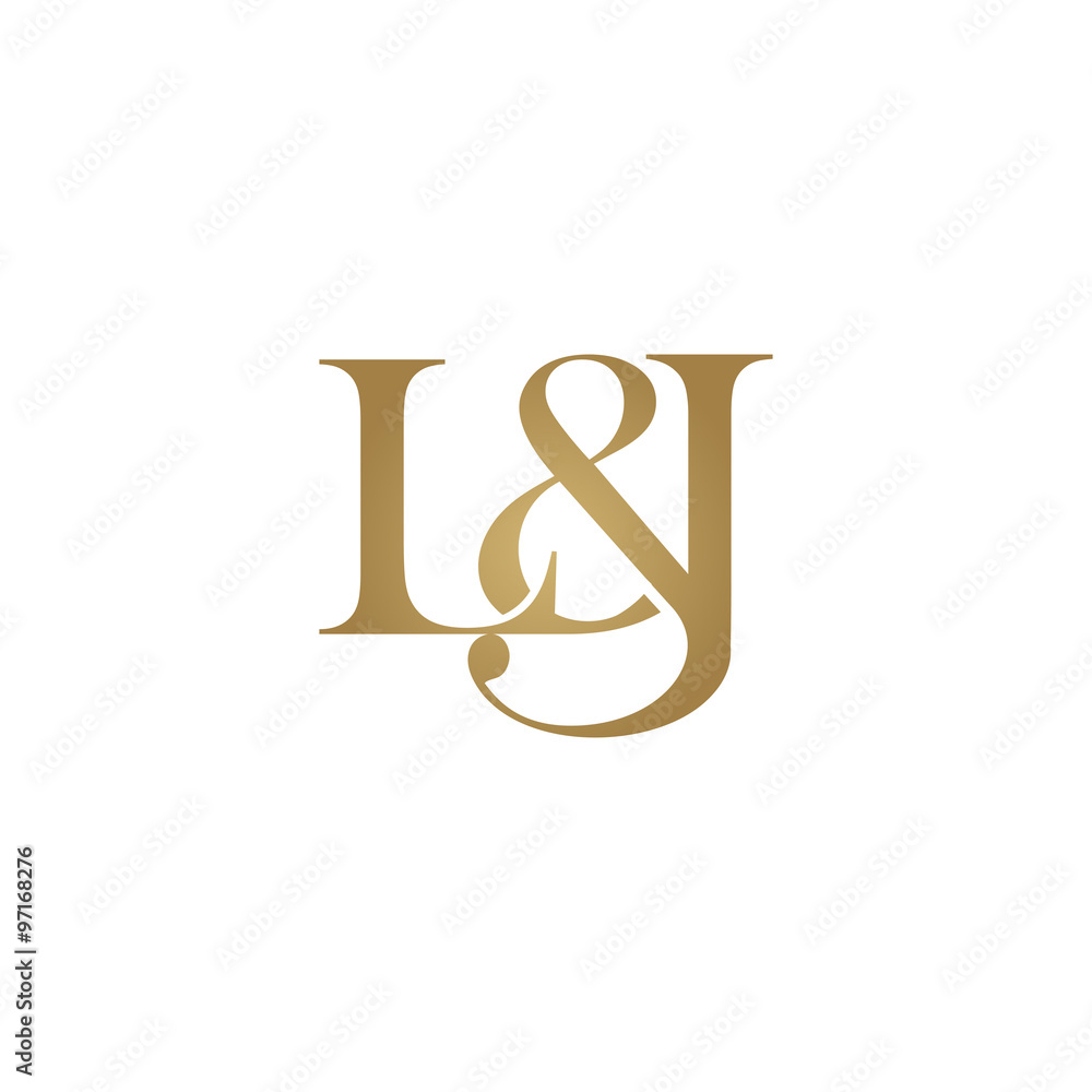 L&J Initial logo. Ampersand monogram logo Stock Vector | Adobe Stock
