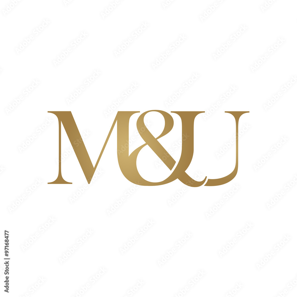 M&U Initial logo. Ampersand monogram logo Stock Vector | Adobe Stock
