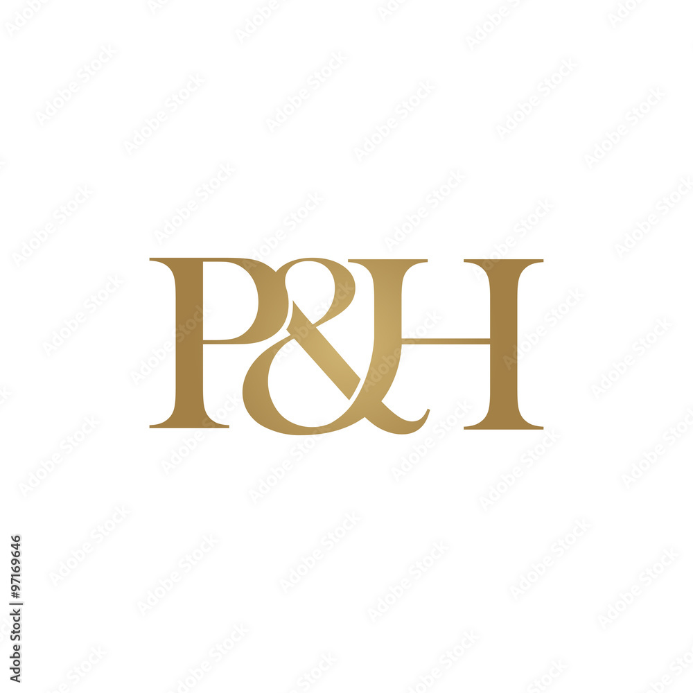 P&H Initial logo. Ampersand monogram logo Stock Vector | Adobe Stock