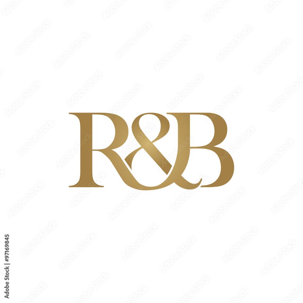 R&B Initial logo. Ampersand monogram logo Stock Vector | Adobe Stock