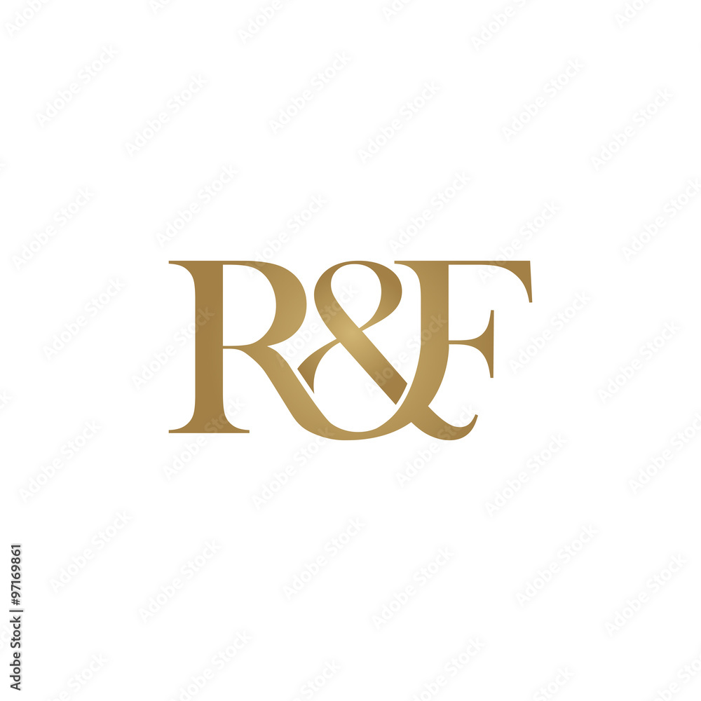 R&F Initial logo. Ampersand monogram logo Stock Vector | Adobe Stock