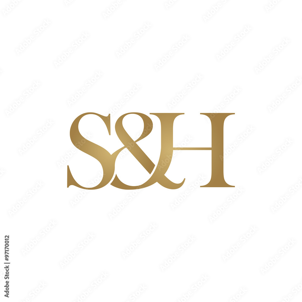 S&H Initial logo. Ampersand monogram logo Stock Vector | Adobe Stock