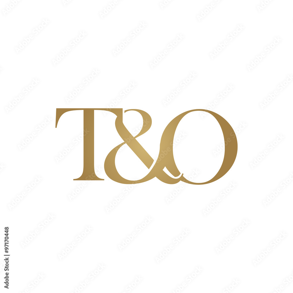 T&O Initial logo. Ampersand monogram logo Stock Vector | Adobe Stock