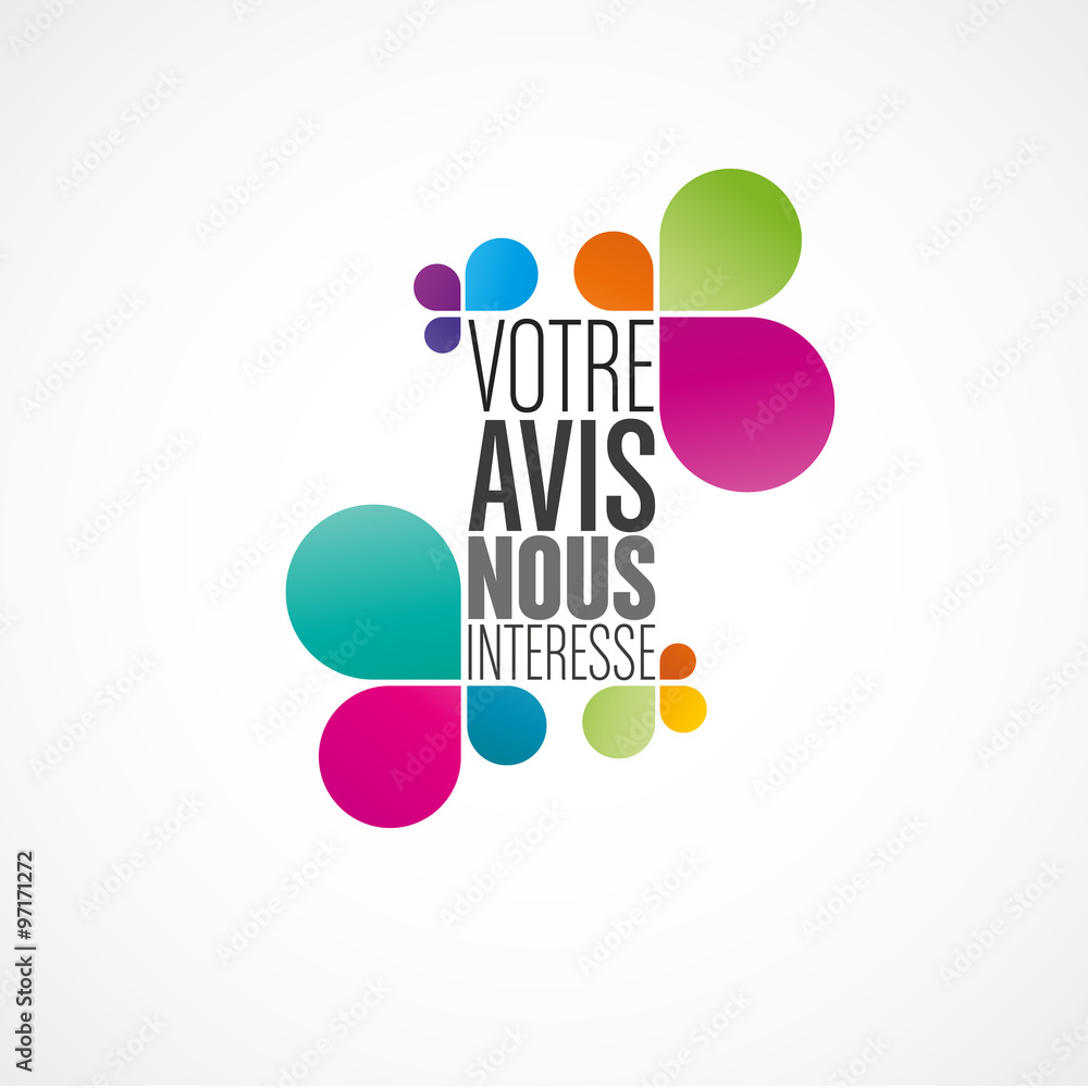 votre avis nous intéresse Stock Vector | Adobe Stock
