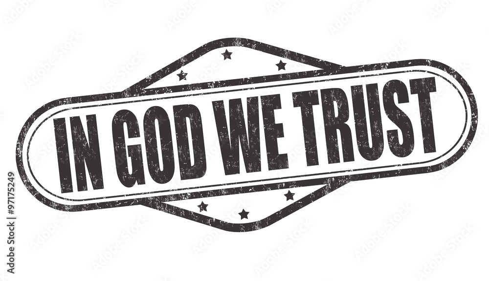 In God we trust stamp vector de Stock | Adobe Stock